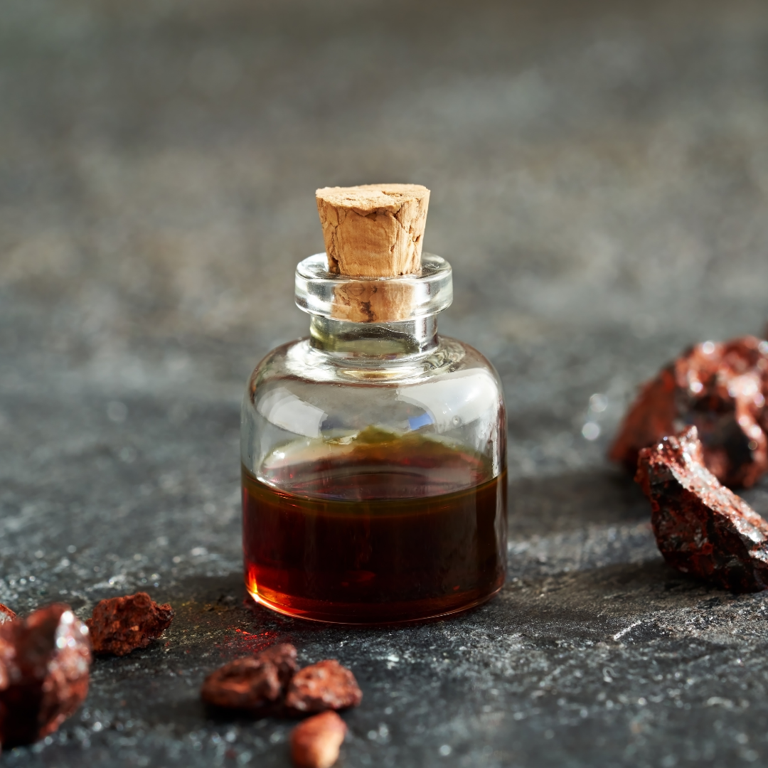 Croton oil, a poisonous viscous liquid obtained from the seeds of a ...